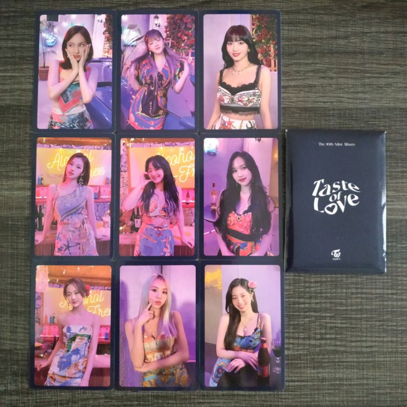 Jual OFFICIAL PHOTOCARD PC TWICE POB TASTE OF LOVE BENEFIT NAYEON JIHYO TZUYU DAHYUN MOMO SANA ...