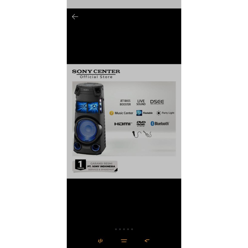 Jual SONY MHC-V83D Sistem Audio Berdaya Tinggi dengan Teknologi ...