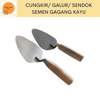 Jual Cungkir Galur semen|sekop semen stainless Gagang kayu|sendok taman ...