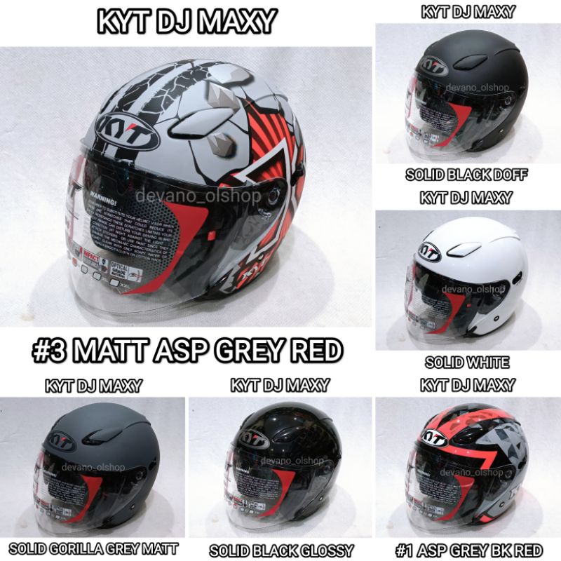 Jual helm kyt dj maxi original | Shopee Indonesia