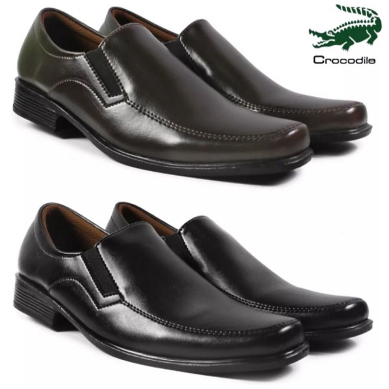 Jual Sepatu Pantofel Hitam coklat Pria Slop Formal Kasual Kerja Kantor ...