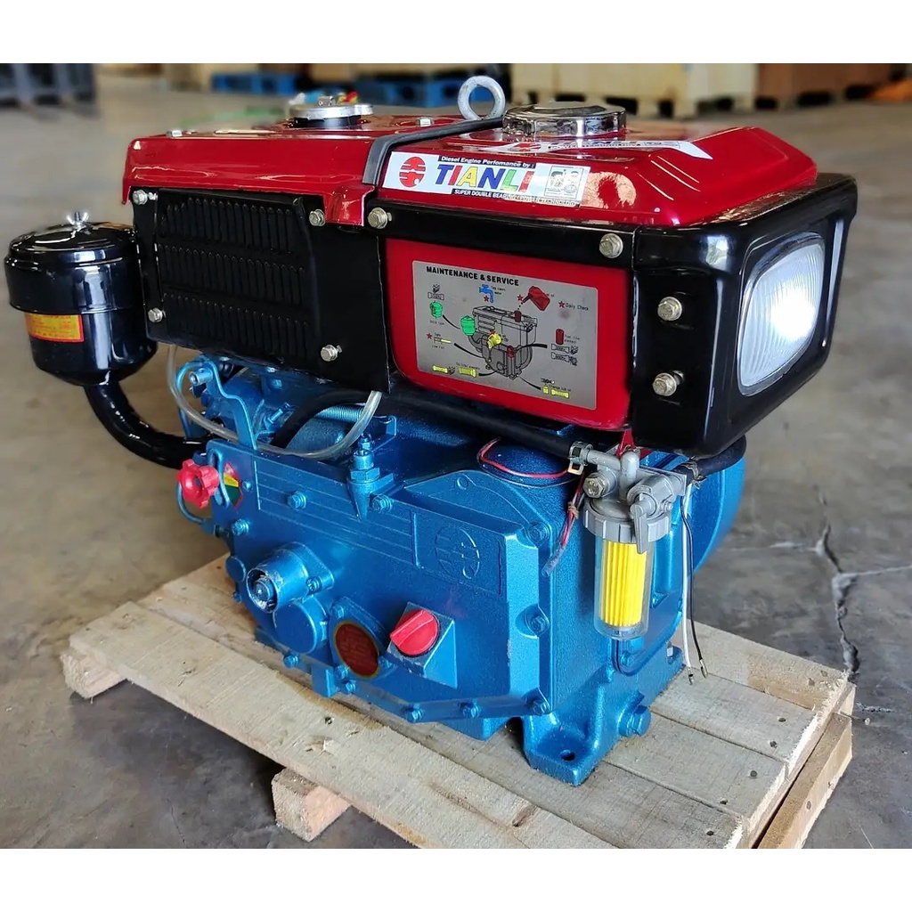 Jual Mesin Diesel 8PK 8 PK 8HP 8 HP R180 NT (Radiator & Lampu) TIANLI | Shopee Indonesia
