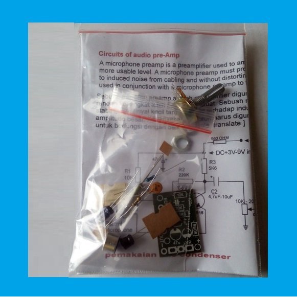 Jual Kit preamp Condenser Microphone C1815 [ belum solder ] | Shopee ...