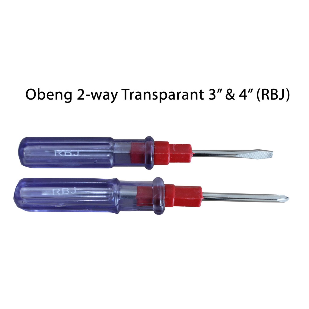 Jual Obeng Transparant 2-Arah 3" (RBJ) | Shopee Indonesia
