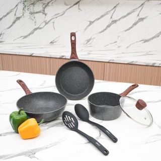 Jual Panci Cypruz Marble Cookware Set 4 Pcs | Shopee Indonesia