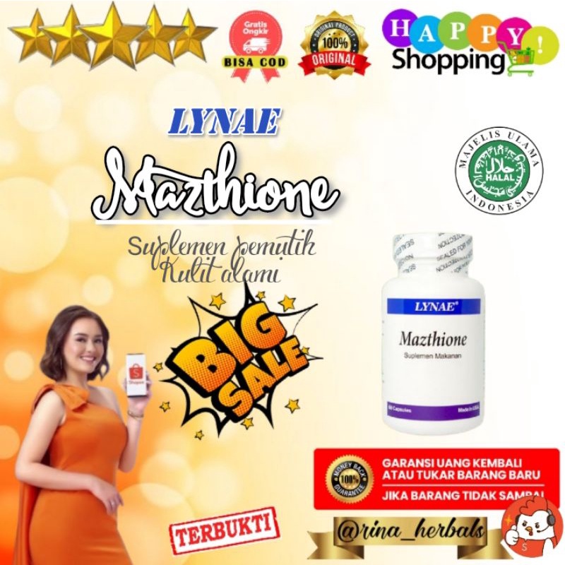 Jual Lynae Mazthione Asli Original Obat Pemutih Kulit Alami | Shopee Indonesia