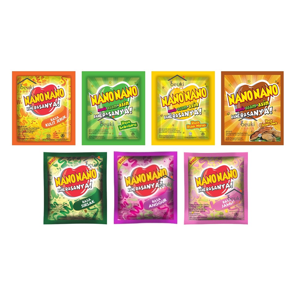 Jual Nano-Nano Permen Manis Asem Asin Ramai Rasanya Berbagai Varian ...