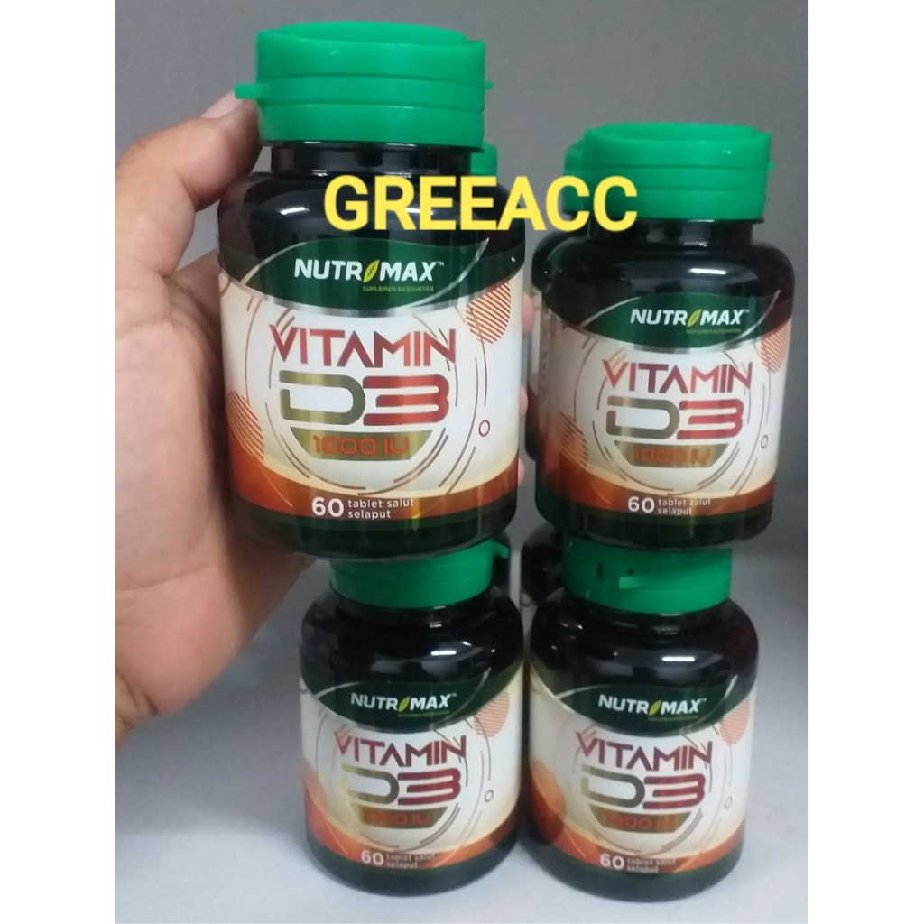 Nutrimax Vitamin D3 1000 Iu Isi 60 Tablet Vit D 3 1000iu Imunitas Imun 1896