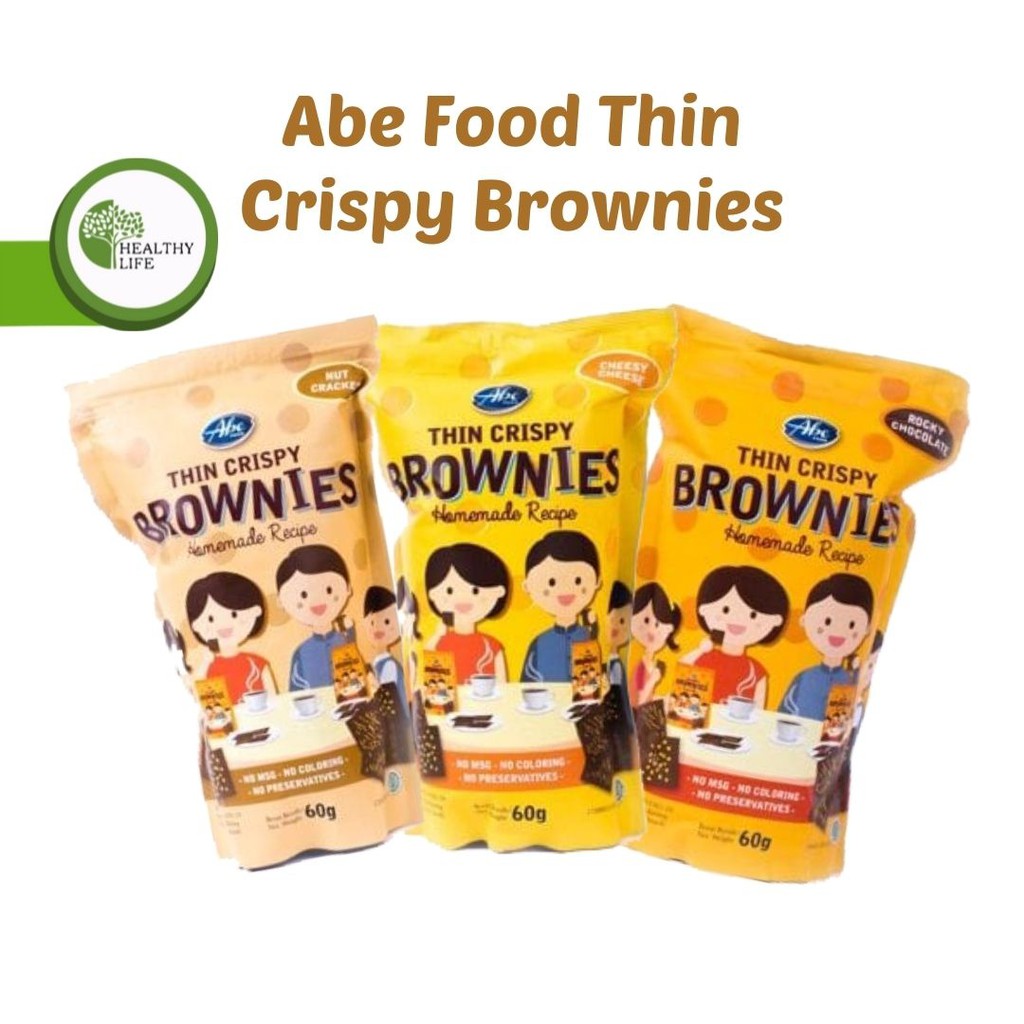 Jual Abe Food Thin Crispy Brownies 60 gr | Shopee Indonesia