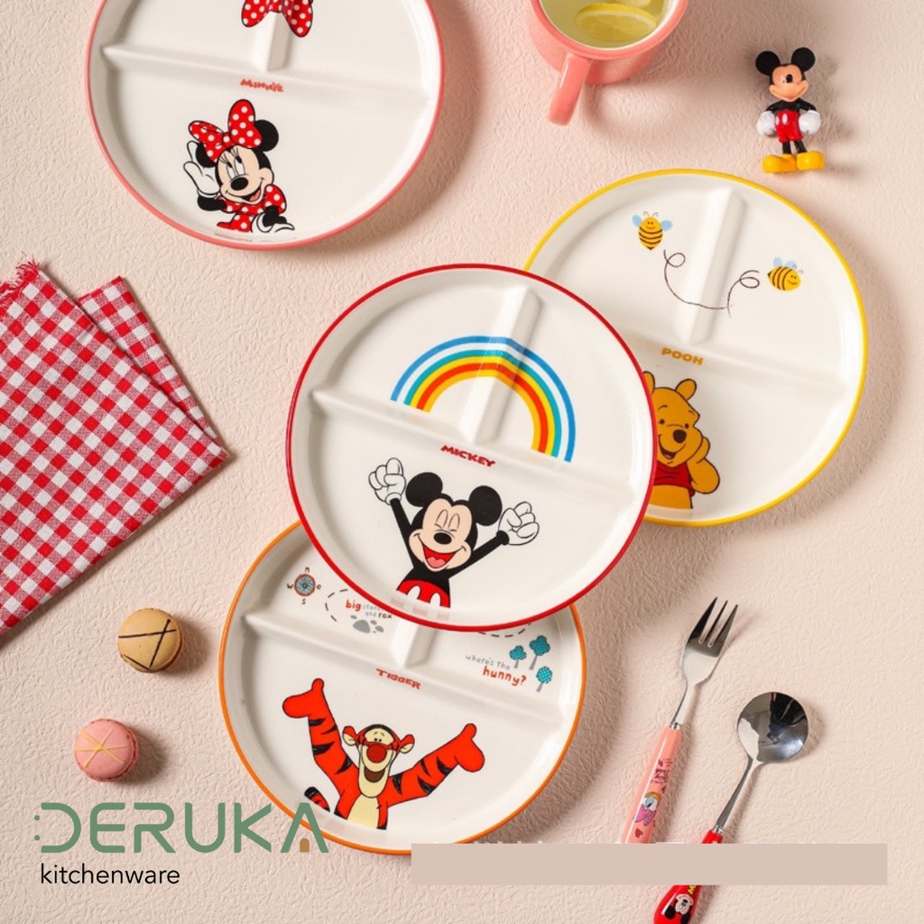 Jual Famous Cartoon Divided Plate Disney Series / Piring Anak Sekat ...