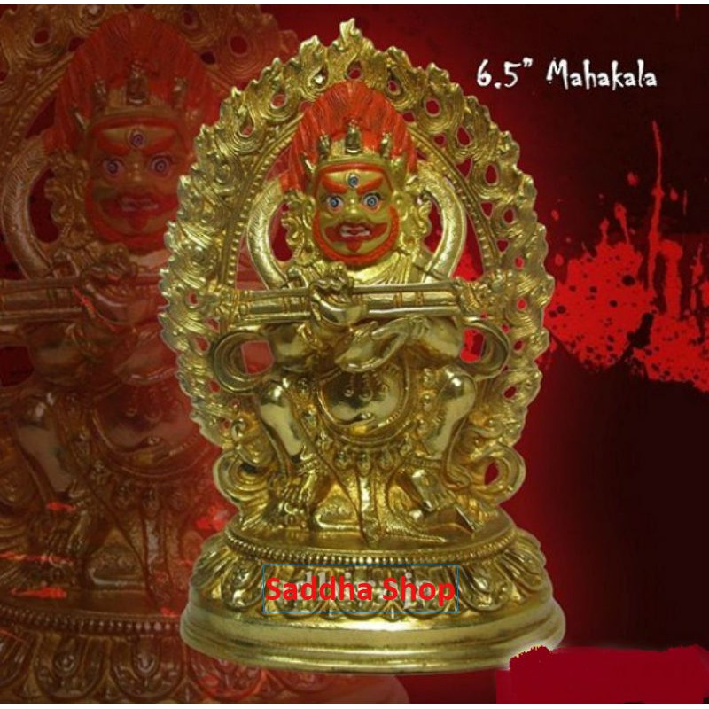 Jual Rupang Patung Arca Mahakala Logam Warna Emas 6.5 inch | Shopee ...