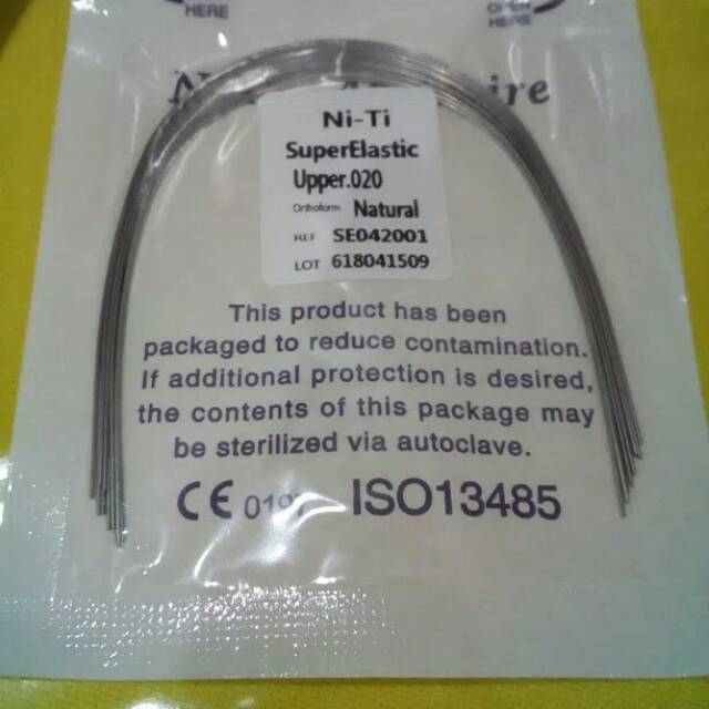 Jual Kawat Niti Wire 020 Upper 1 Pack isi 10 Super Elastis | Shopee ...