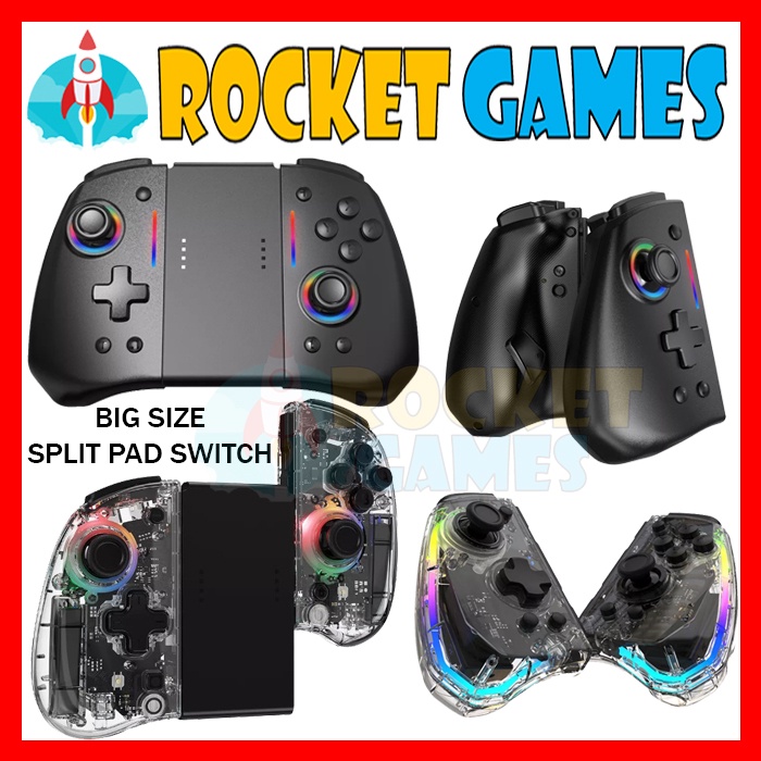 Jual Joycon Nintendo Switch Controller Split Pad Wireless w/ LED Light ...
