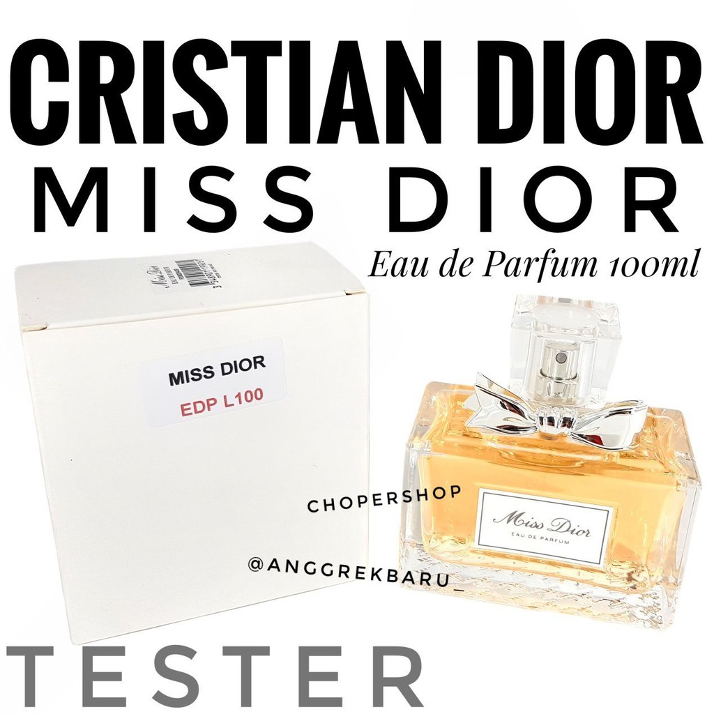 Jual Parfum Original Tester Christian Dior Miss Dior EDP 100ml | Shopee ...