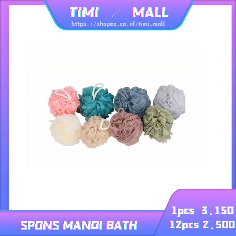 Jual SPONS MANDI BATH SPONGE RAINBOW SPONGE MANDI TIMI MALL | Shopee ...