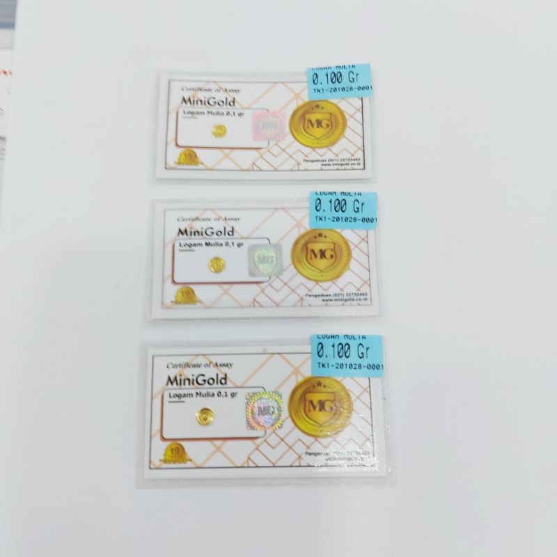 Jual Minigold 0.1 gr WHITE Series Logam Mulia Emas Murni 24 Karat 0 ...