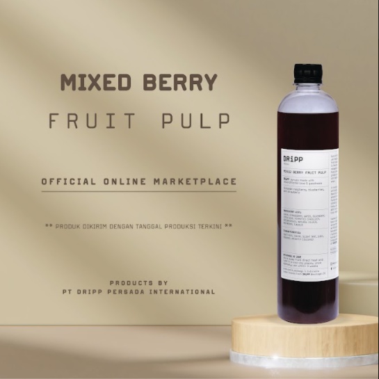 Jual DRiPP Mixed Berry Fruit Pulp (Sirup Rasa Bubur Buah Berries) Untuk ...
