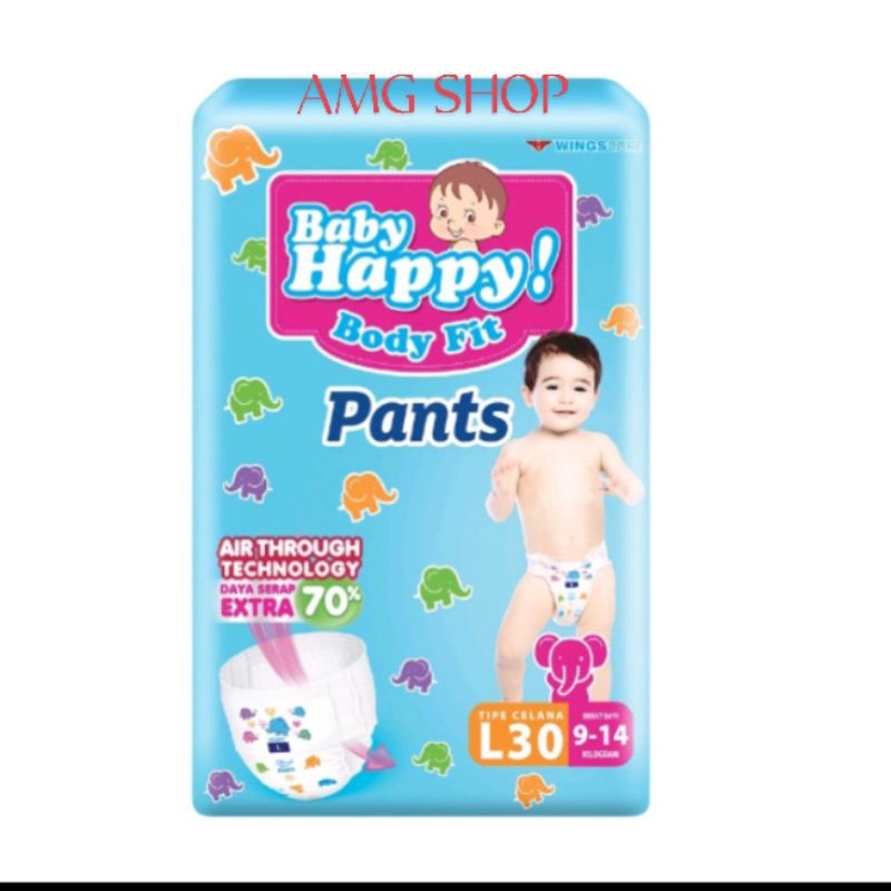 Jual BABY HAPPY PANTS ALL VARIAN / DIAPERS / POPOK SEKALI PAKAI /BABY ...
