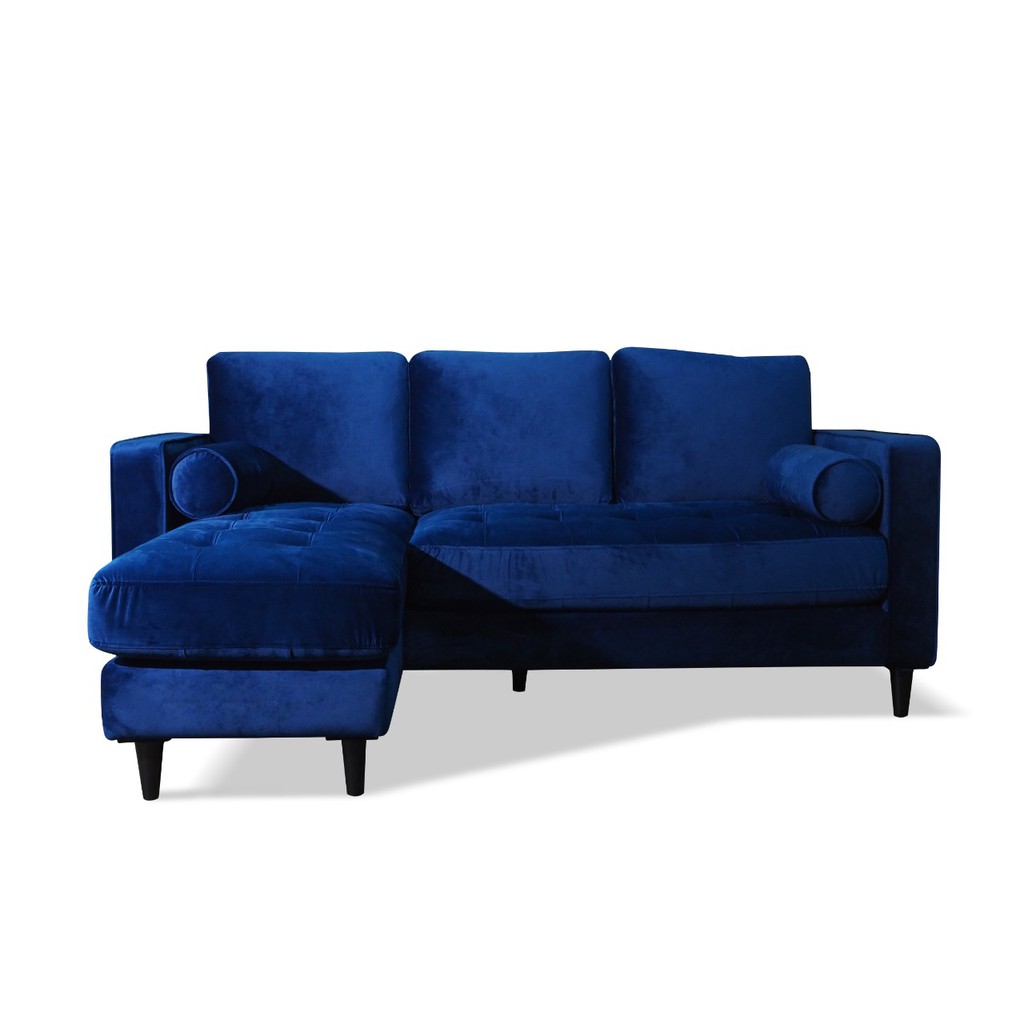 Jual Gabi Sofa L shape - Biru dongker Antik Mebel | Shopee Indonesia