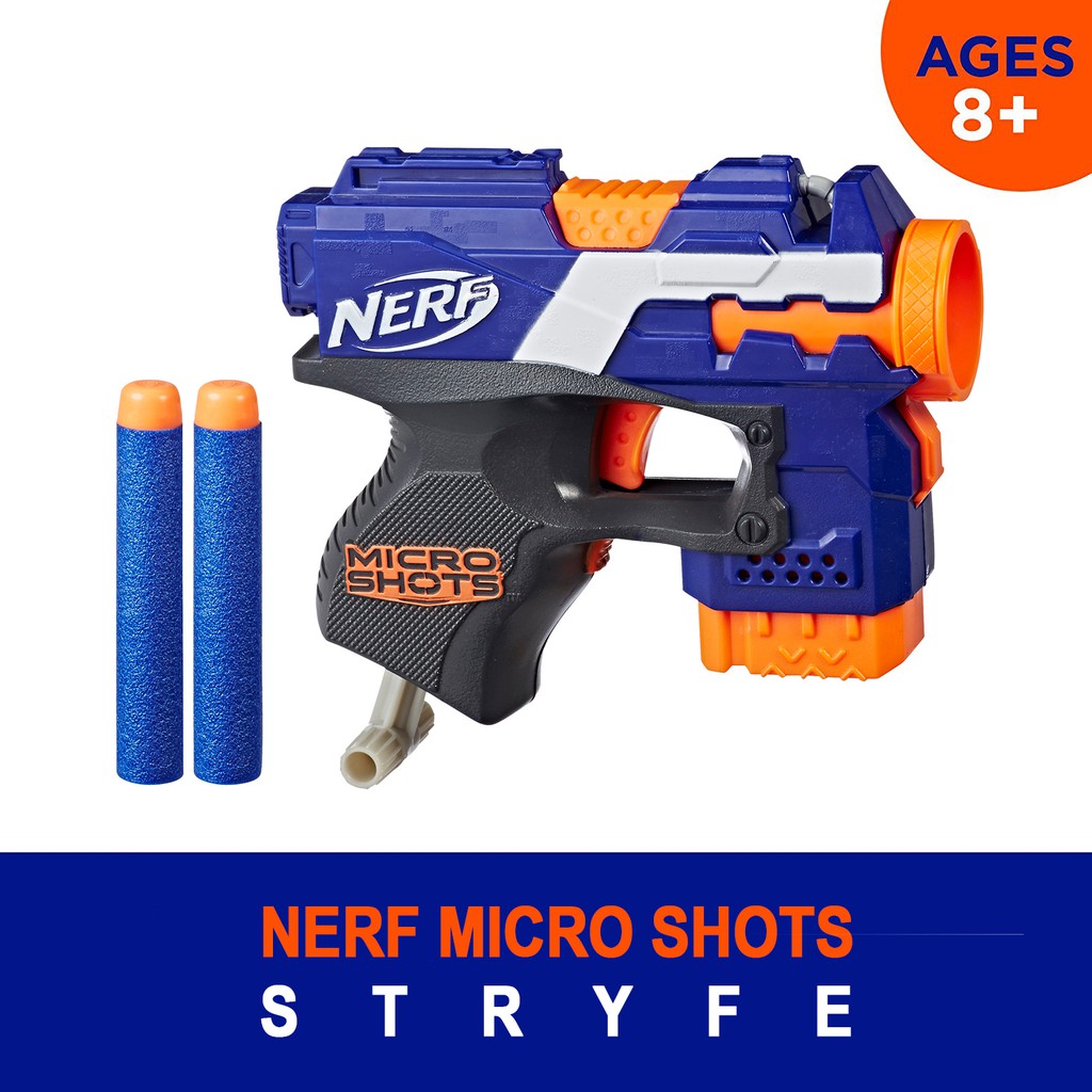 Jual NERF Micro Shots Stryefe Blaster - Pistol Nerf Gun | Shopee Indonesia