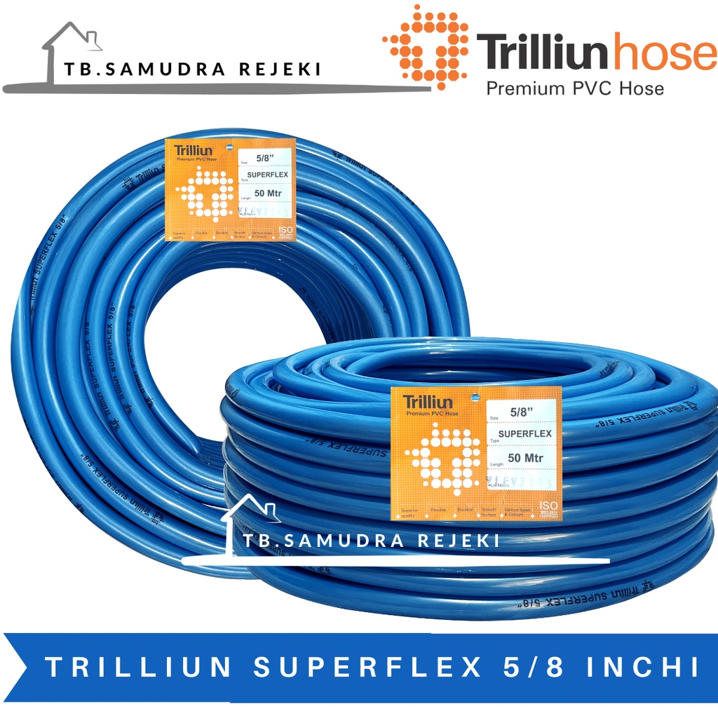 Jual SELANG AIR 5 8 ELASTIS TRILLIUN SUPERFLEX ( LINK 1 ROLL 50 METER ) | Shopee Indonesia