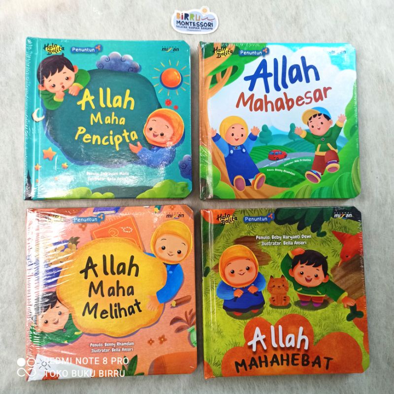 Jual boardbook Halo Balita / Allah Maha besar / Allah maha pencipta / Allah maha melihat / Allah ...