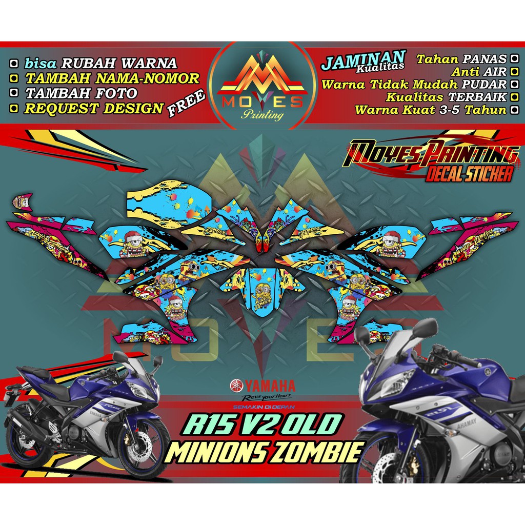 Jual sticker motor full body yamaha r15 v2 - decal stiker motor yamaha ...