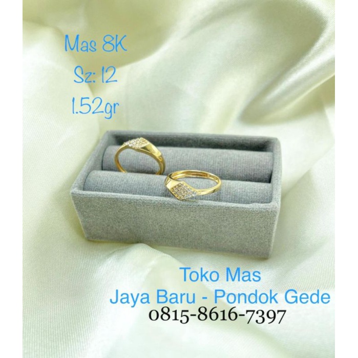 Jual Cincin Mas Kuning 8K 1.52gr Indonesia|Shopee Indonesia