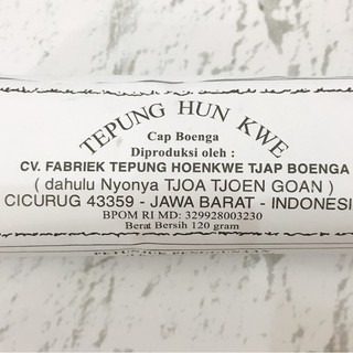 Jual Tepung Hun kwe hunkwe cap boenga hitam 120gr/120 gram - hunkwe ...