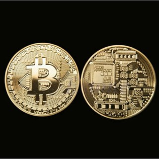 Jual Coin Koin Fisik BTC Bitcoin Gold Plated Pajangan Koleksi Souvenir ...