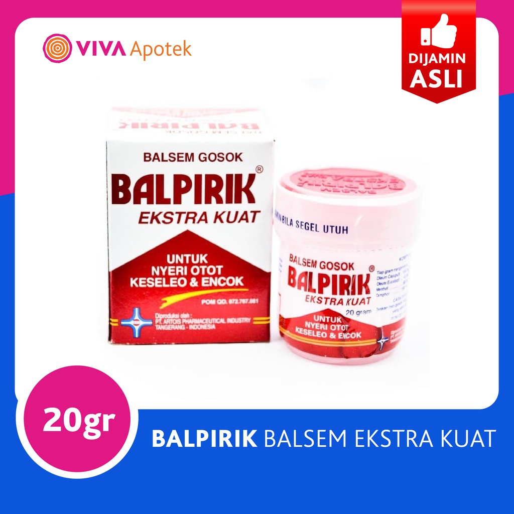 Jual Balsem Balpirik Ekstra Kuat 20Gr (Merah) | Shopee Indonesia