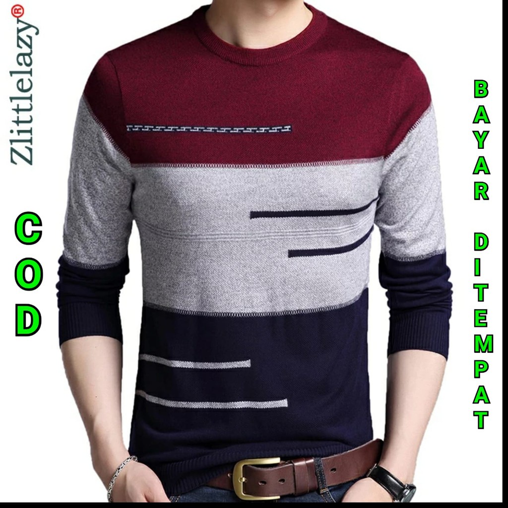 Jual ( 1KG BISA 5PCS ) Kaos Pria Lengan Panjang Colombus Bahan Baby ...