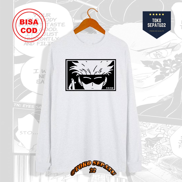 Jual Kaos Anime Jujutsu Kaisen Gojo Satoru - Kaos Lengan Panjang Pria ... Jual Kaos Anime Jujutsu Kaisen Gojo Satoru - Kaos Lengan Panjang Pria ...