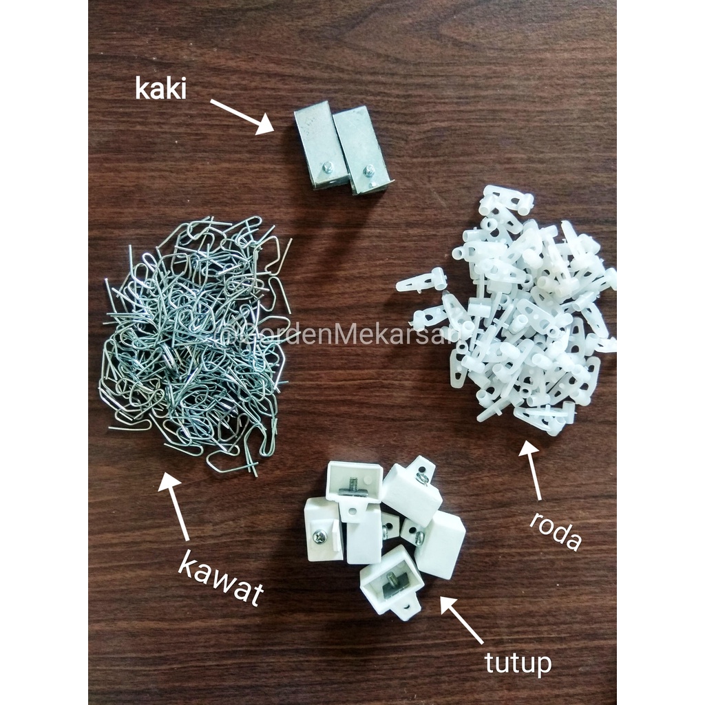 Jual KAWAT RODA RELL TUTUP KAKI BESI BALOK / BESI KOTAK / PIPA GORDEN ...