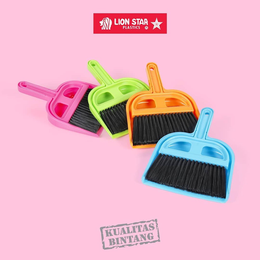 Jual Sapu Pengki Set Mini Lion Star BP-2 Mini Dustpan Set Sapu ...