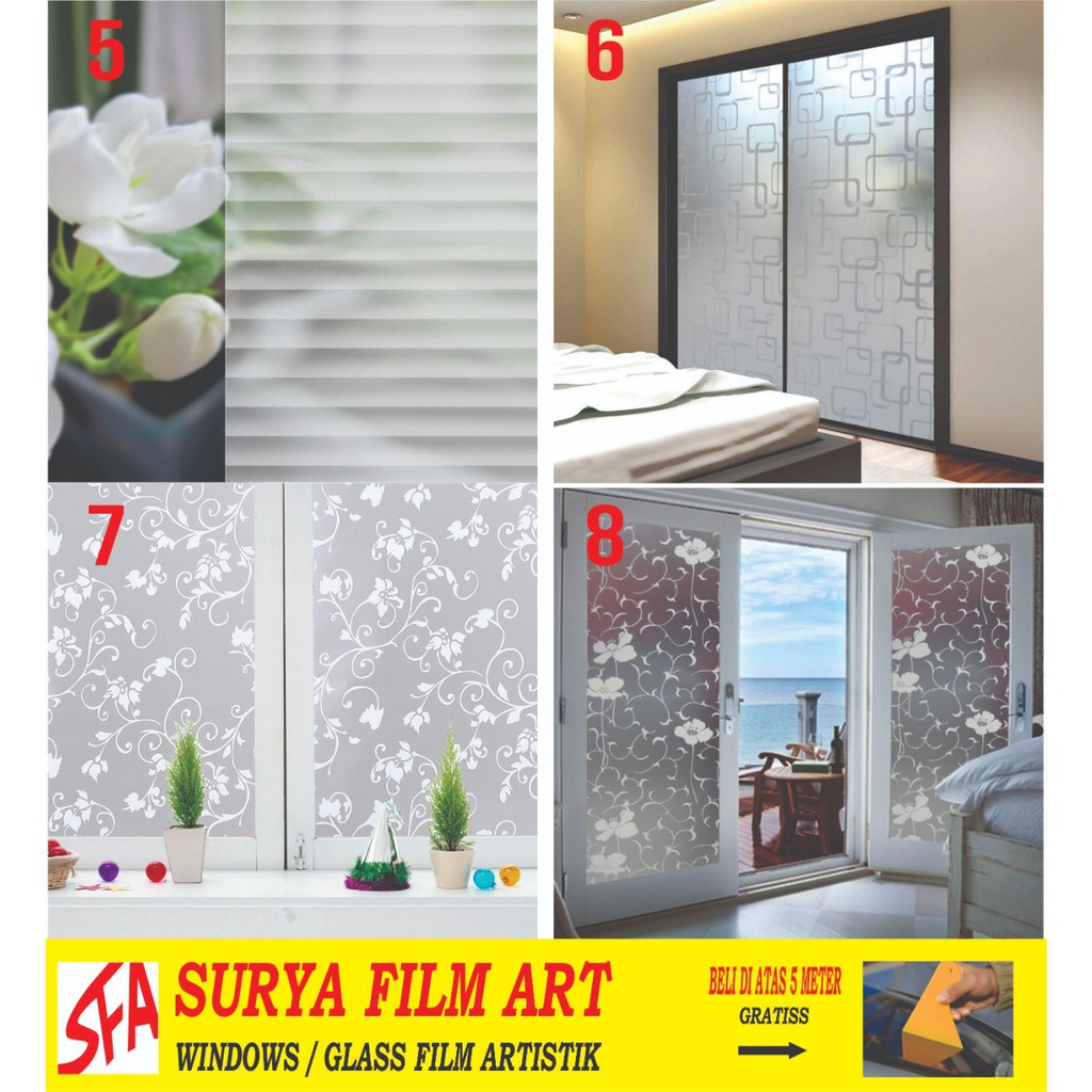 Jual sticker kaca rumah / stiker kaca jendela / sticker kaca murah ...