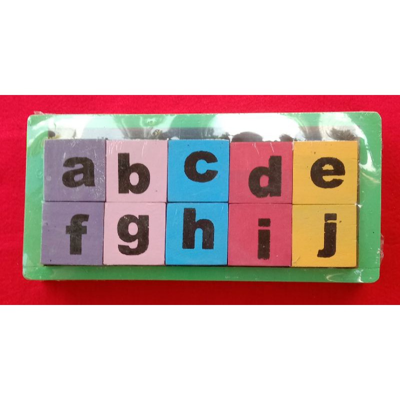 Jual BALOK HURUF, BALOK ABJAD KAYU MAINAN EDUKASI | Shopee Indonesia