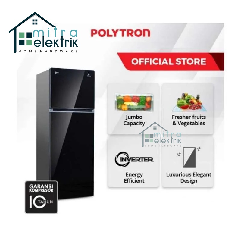Jual Kulkas Polytron PRW23VX 2 Pintu Inverter Series | Shopee Indonesia