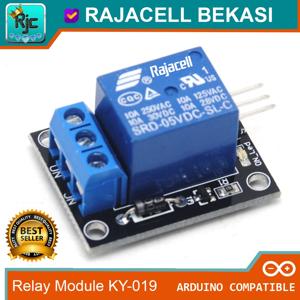 Jual Relay Module KY-019 Songle 1 Channel High Level Trigger by KEYES ...