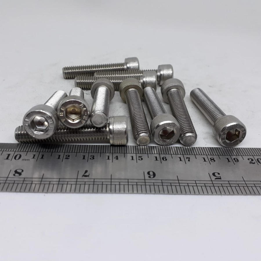 Jual BAUT L M8X40 STAINLESS M8 X 40 SS SUS 304 KUNCI L6 BAUT 13 PANJANG 4CM 4 CM HEAD SOCKET ...