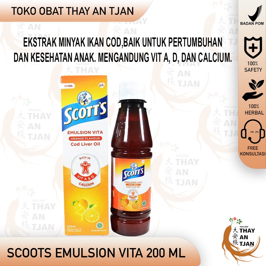 Jual SCOTTS EMULSION VITA | SUPLEMEN TUMBUH KEMBANG ANAK | MINYAK IKAN ...