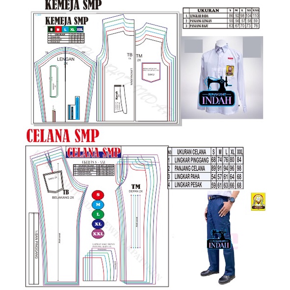 Jual pola baju pola jahit SERAGAM SMP | Shopee Indonesia Jual pola baju pola jahit SERAGAM SMP | Shopee Indonesia