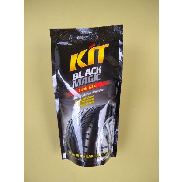 Jual Semir Ban KIT Black Magic Tire Gel Pouch 180ml Indonesia|Shopee ...