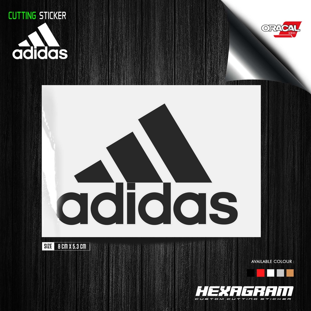 Jual Cutting Sticker Adidas Logo | Stiker Logo Adidas | Shopee Indonesia