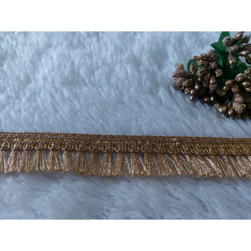 Jual renda india benang rumbai | Shopee Indonesia