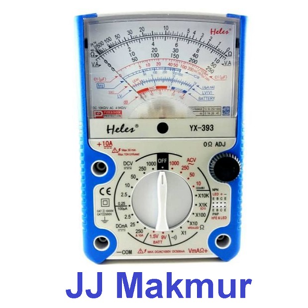 Jual Multitester Avometer Heles YX-393 - analog multi tester avo meter ...