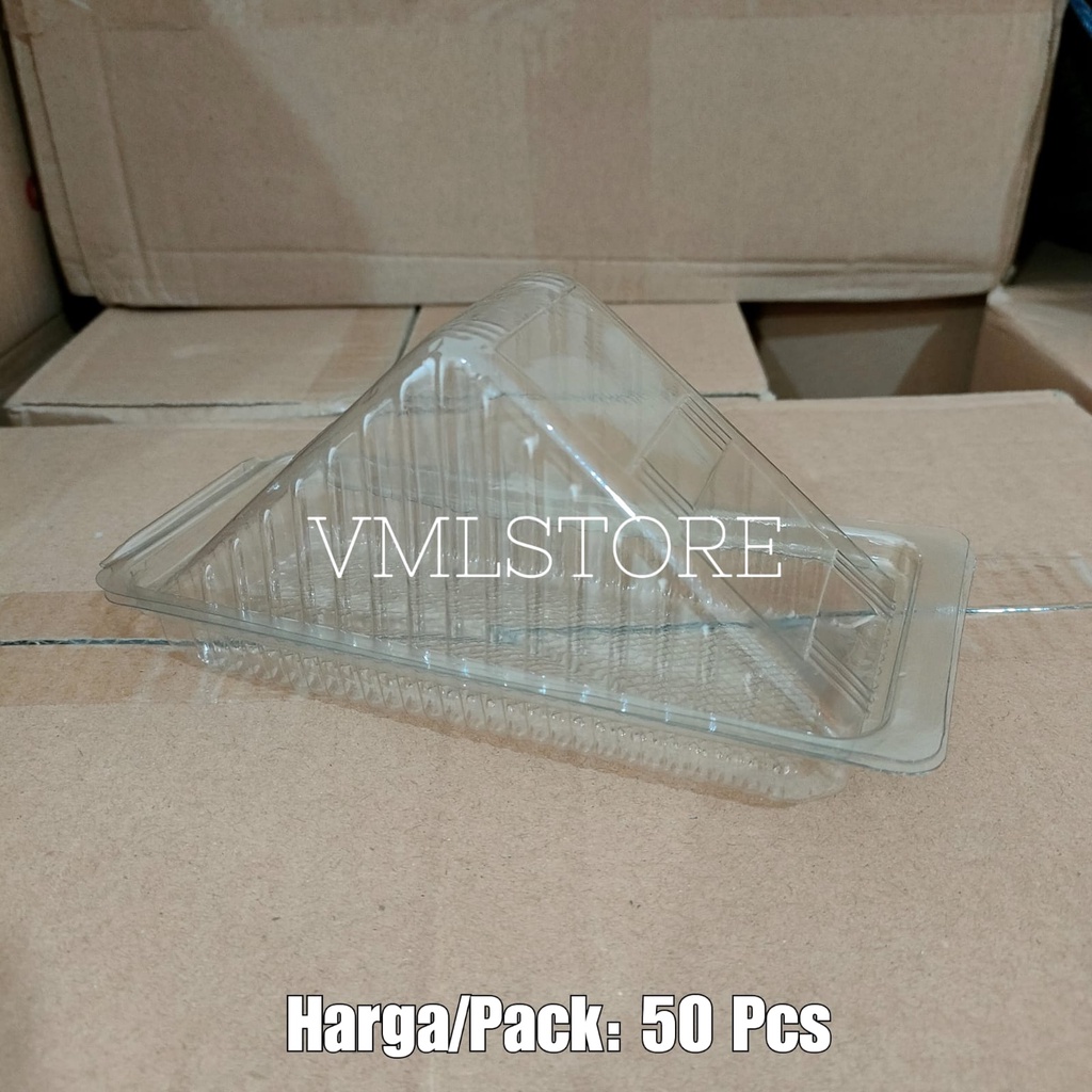 Jual (ISI 50) Mika Sandwich / Tray Segitiga Plastik / Mika Roti ...