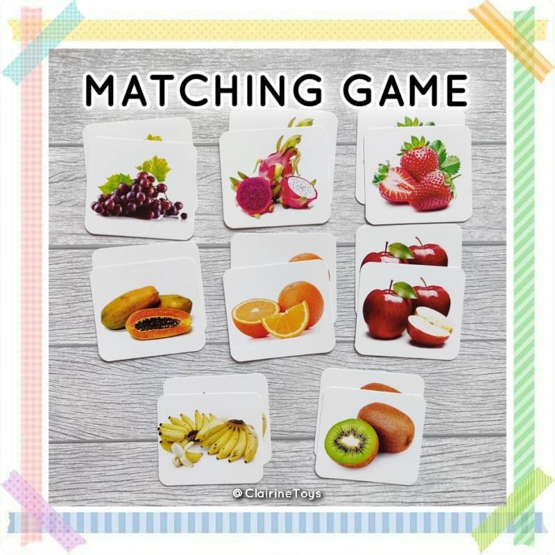 Jual PAKET MATCHING GAME - BERMAIN MEMORY GAME - MAINAN RECEH ANAK ...