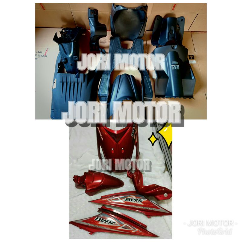 Jual Full body kasar halus honda beat karbu + striping / cover body ...