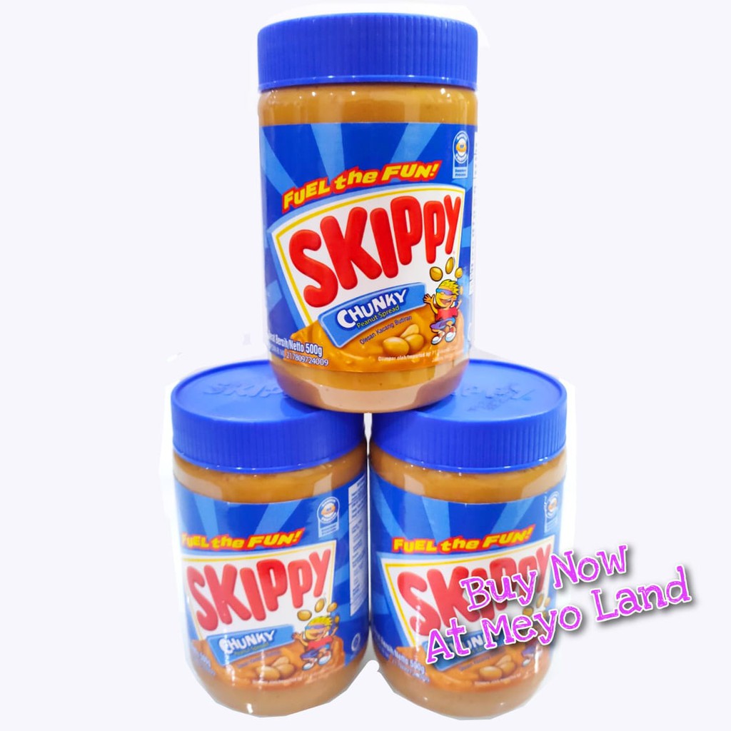 Jual Skippy CHUNKY BIRU 500gr peanut butter selai skipi kacang kasar ...